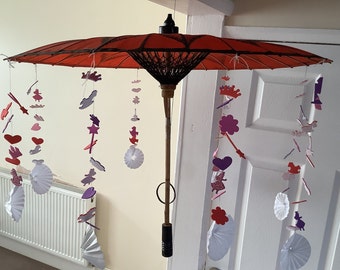 Handmade Traditional Burmese Sun Parasol pathein, Large Asian Parasol ...