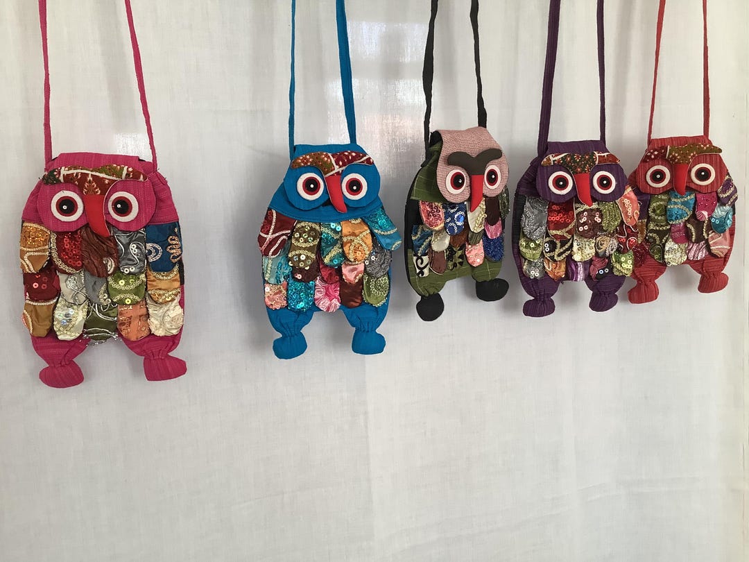 Handmade & Handcraft Burmese Owl Bag Set - Etsy