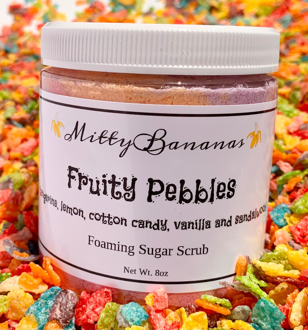 Fruity Pebbles type Foaming Sugar Scrub - Etsy