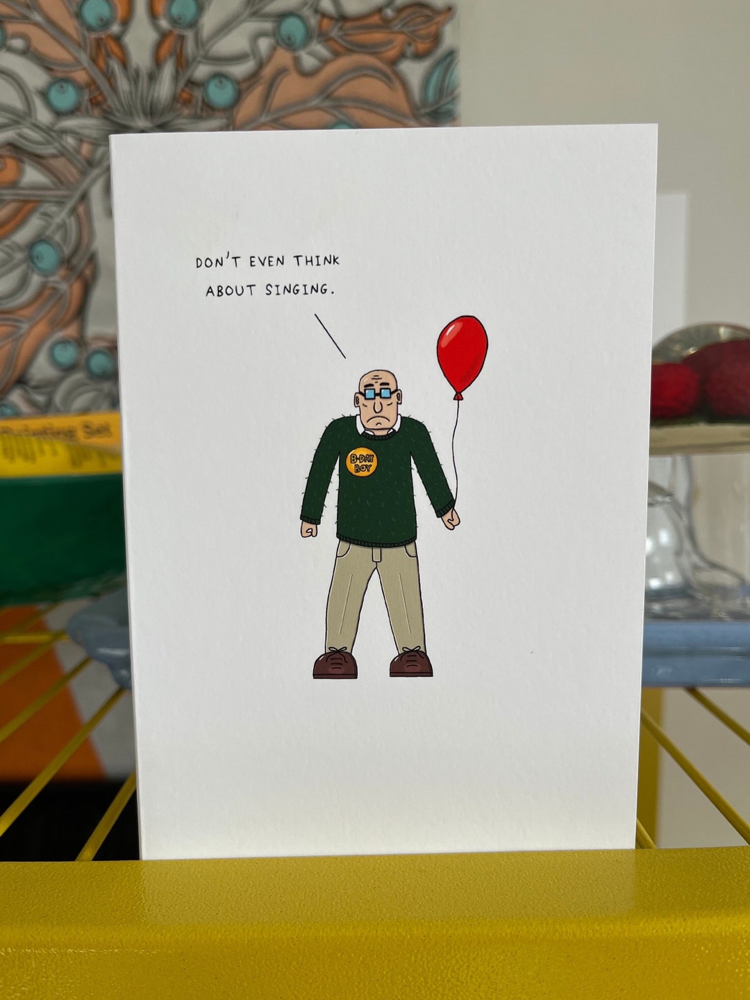 Grumpy Husband Greeting Card Old Man Birthday Funny Birthday Card for ...