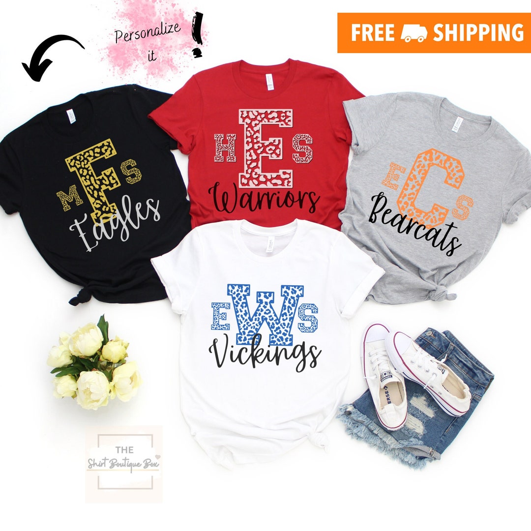 Custom School Shirt,custom School Spirit Shirt,teacher Gift ...