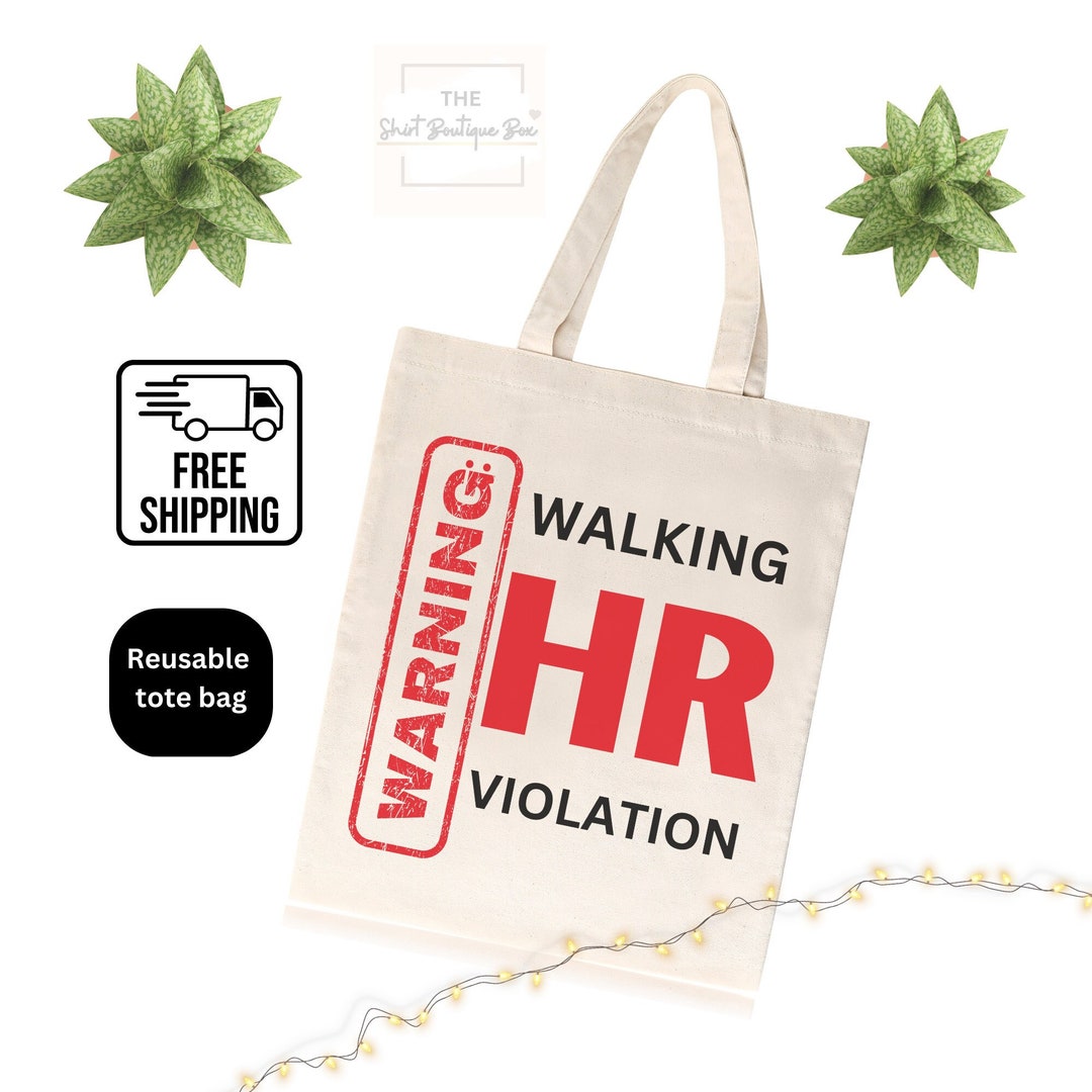 Human Resource Canvas Tote Bag,funny Human Resource Gift,hr Tote,hr ...