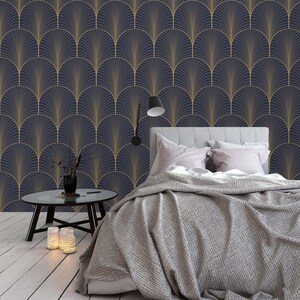 Classic Geometry Wallpaper, Removable Wallpaper, Peel and Stick, Self ...
