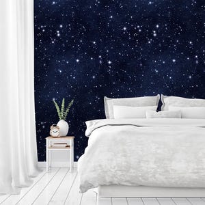 Starry Sky Removable Wallpaper, Peel and Stick, Self-adhesive , Starry ...