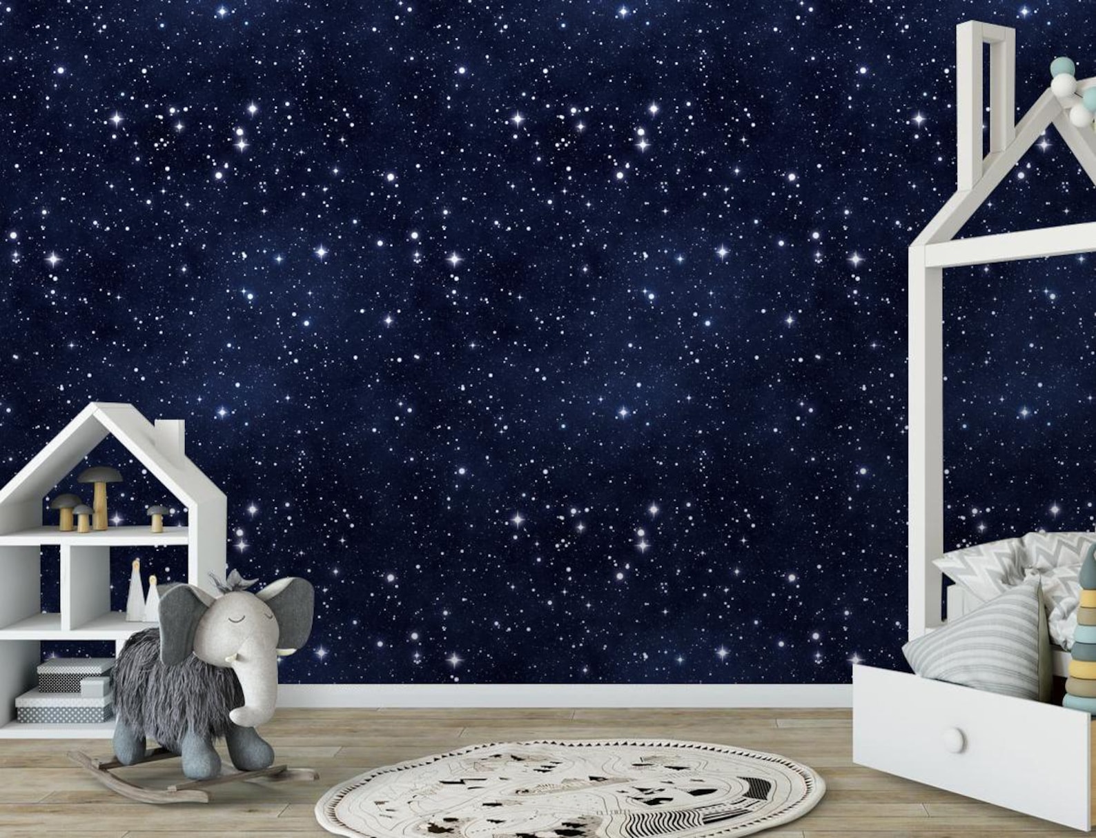Starry Sky Removable Wallpaper, Peel and Stick, Self-adhesive , Starry ...