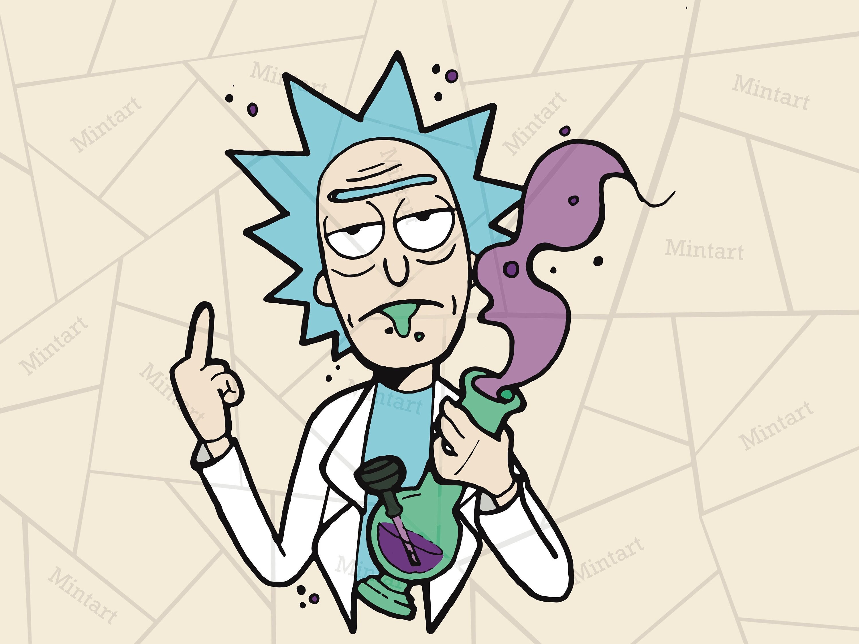 Rick and Morty Png Rick Sanchez Rick and Morty Merch Pickle - Etsy Hong ...