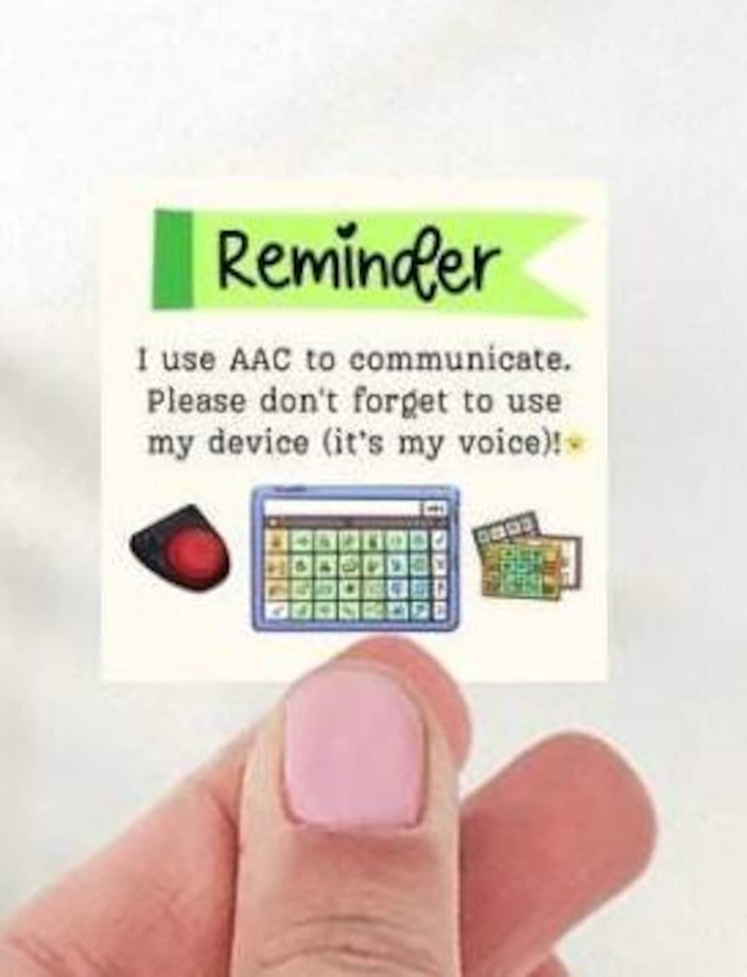 AAC Communication Sticker, AAC Sticker, This is My Voice AAC Sticker ...