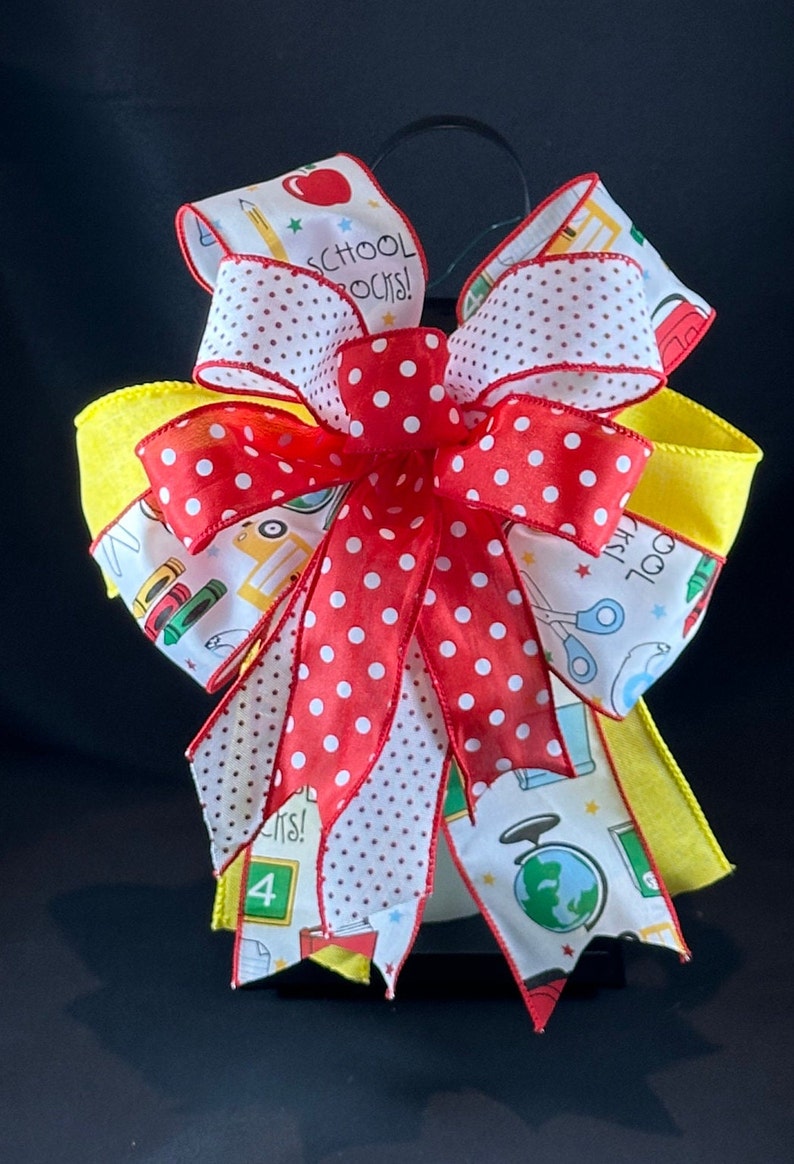 Back to School Wreath Bow Classroom Bow Lantern Bow Classroom Decor ...