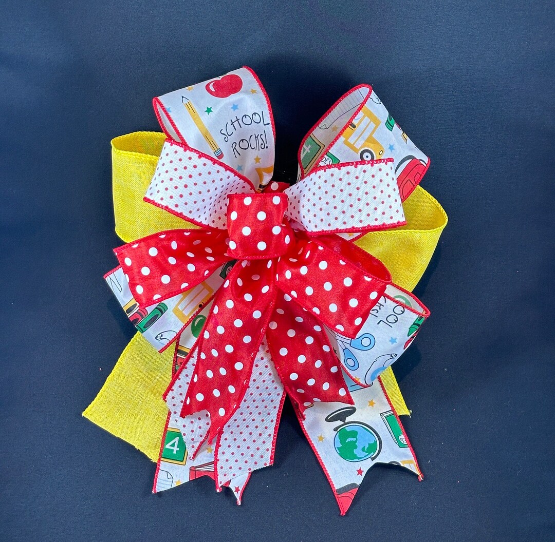 Back to School Wreath Bow Classroom Bow Lantern Bow Classroom Decor ...