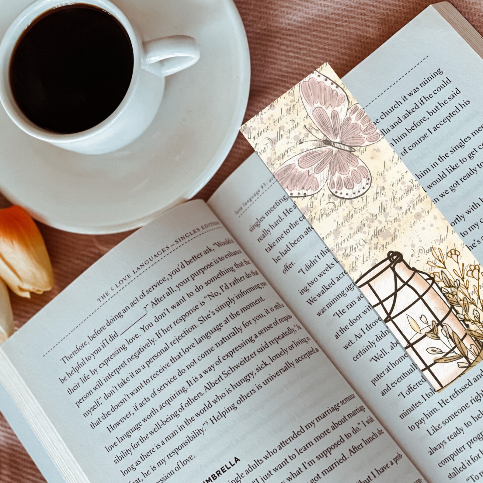 Printable Flower Collage Bookmarks Flower Bookmarks With - Etsy