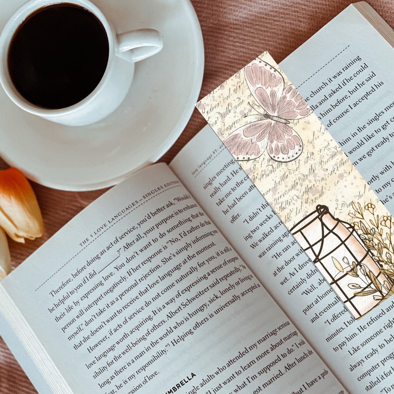 Printable Flower Collage Bookmarks Flower Bookmarks With - Etsy