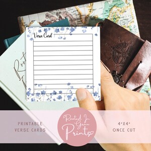 Printable Memory Verse Bible Verse Cards Bible Journaling Prayer Card ...