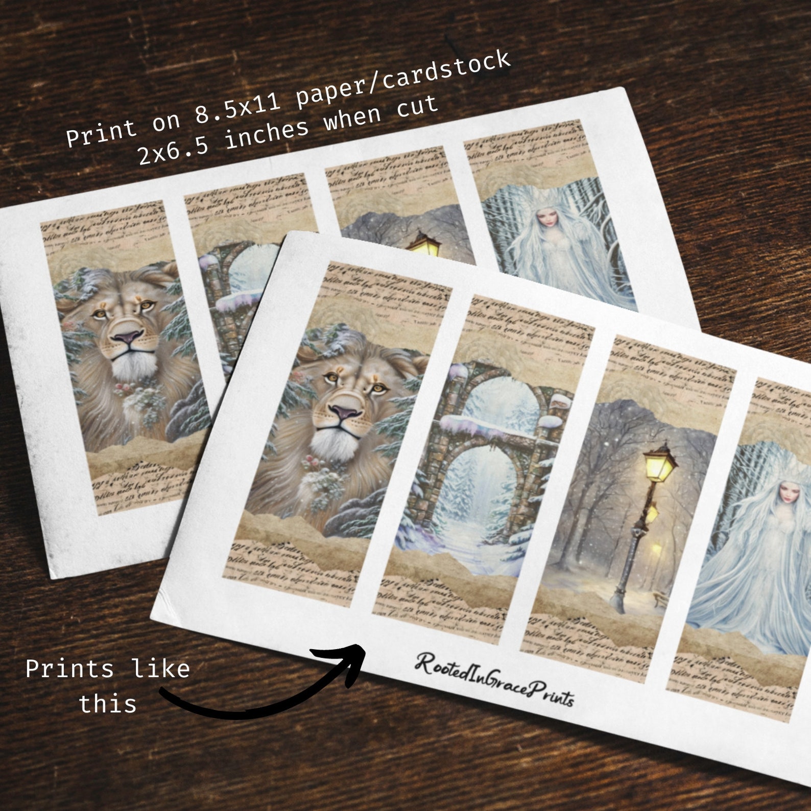 Winter Wonderland Bookmarks | Christmas Printable Bookmarks | Snow ...
