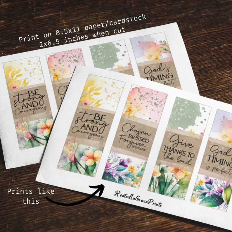 Christian Sayings, Printable Bookmarks, Be Strong and Courageous ...