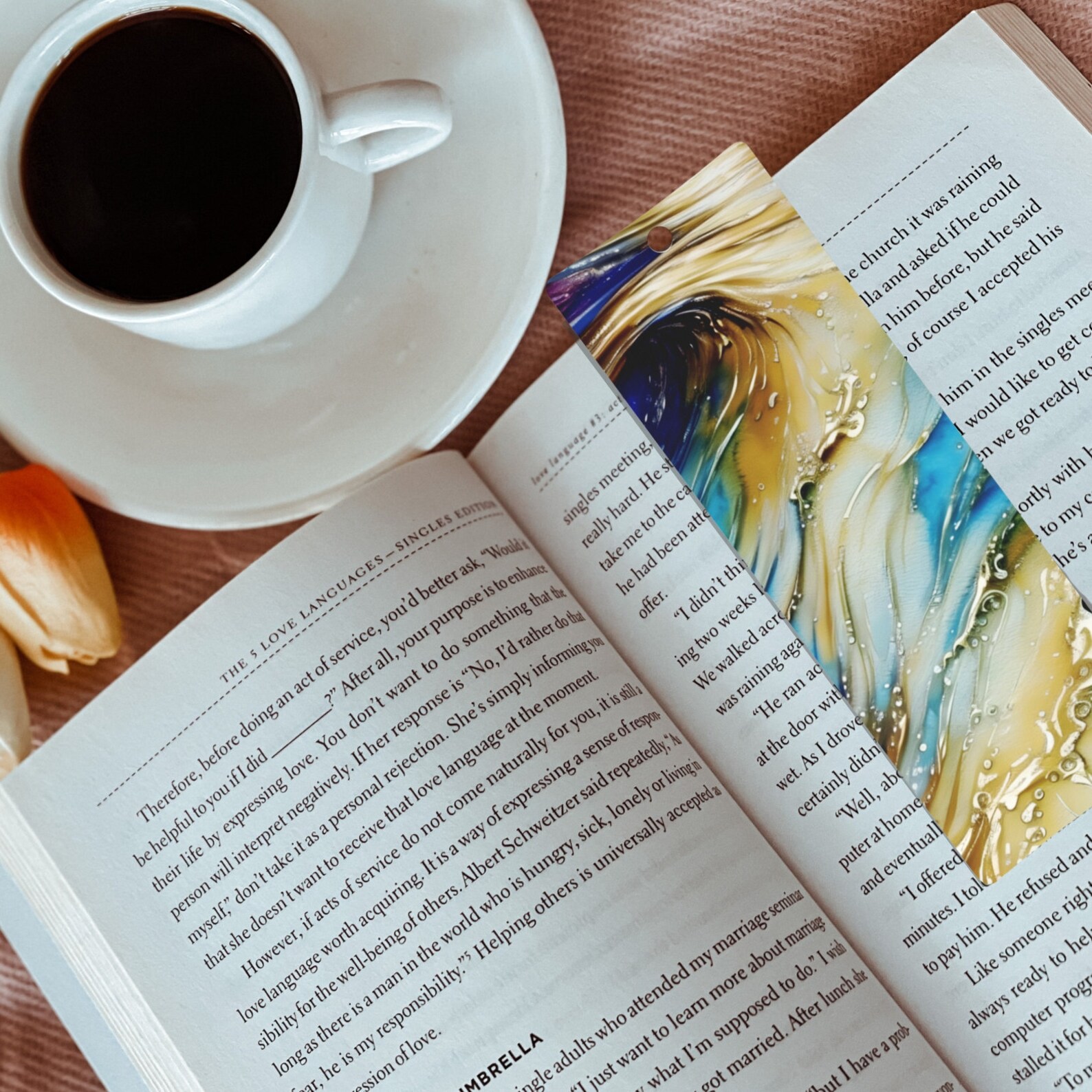 Printable Blue and Gold Watercolor Bookmarks Printable Bookmark Set ...