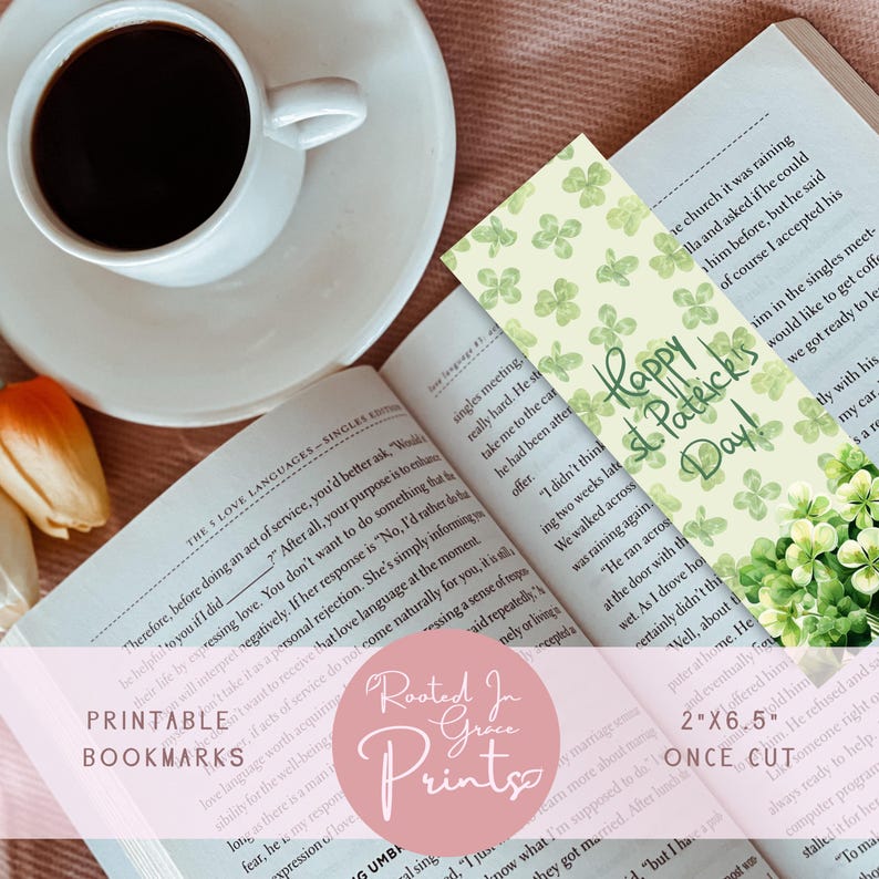 St. Patrick's Day Printable Bookmarks St Paddy's Day Digital Download ...