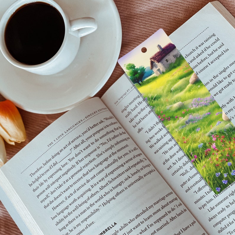 Printable Bookmarks Cottagecore Wildflowers Bookmark Set of 4 Gift for ...