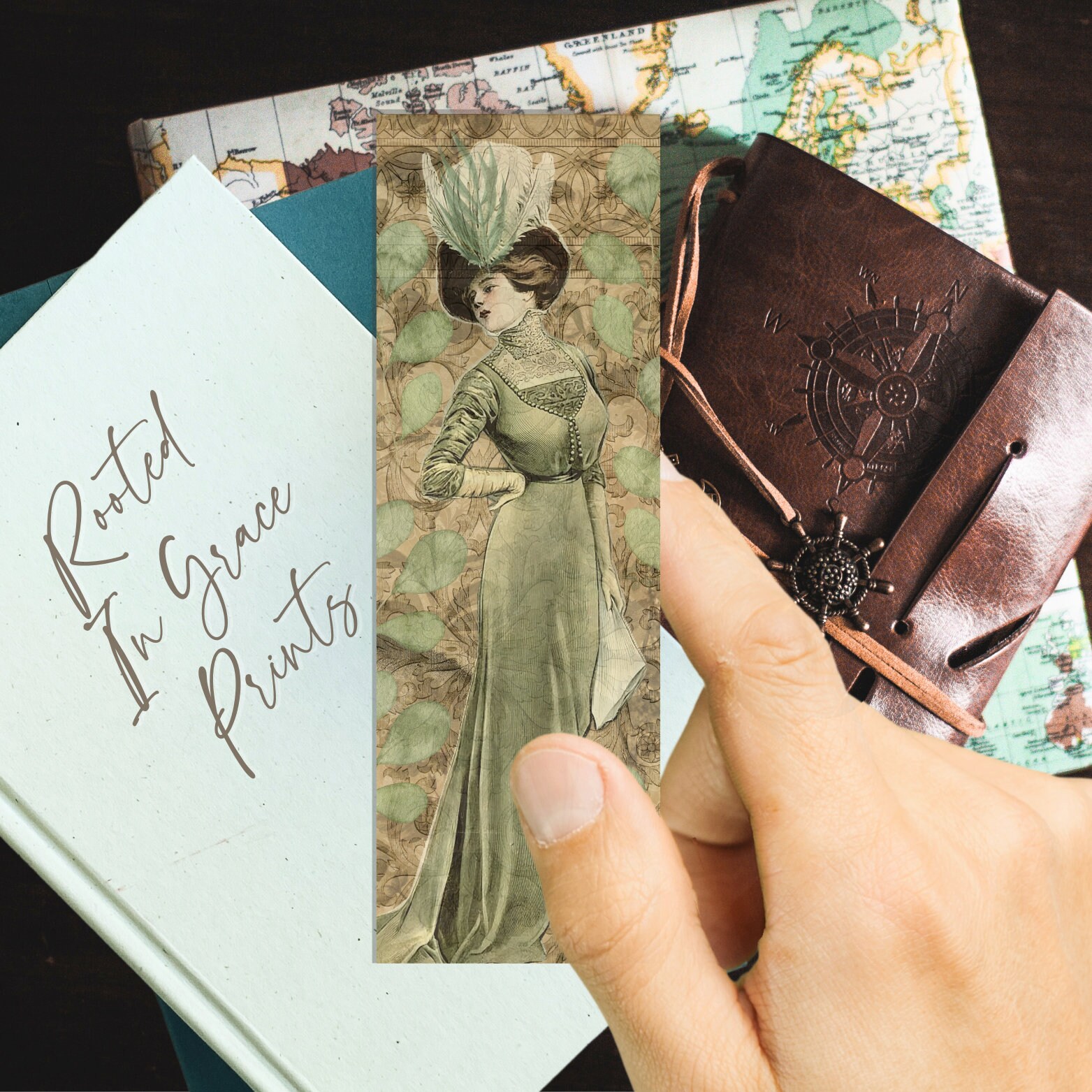 Printable Bookmark Vintage Fashion Bookmarks Printable Gift for Readers ...