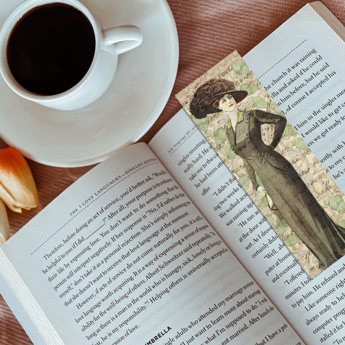 Printable Bookmark Vintage Fashion Bookmarks Printable Gift for Readers ...