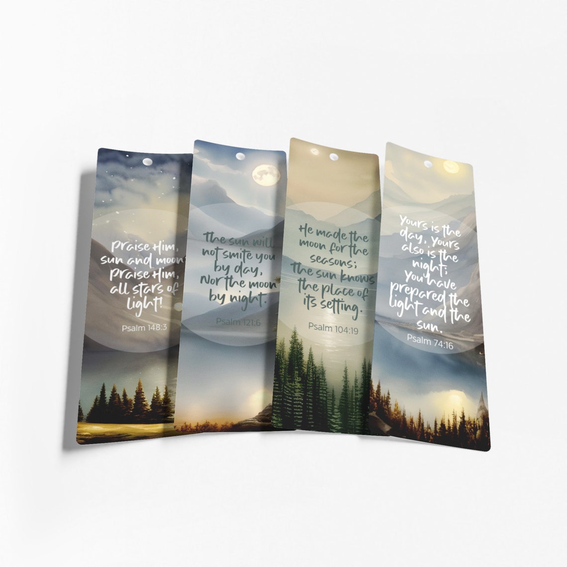 Printable Scripture Bookmarks Sun and Moon Bookmarks Printable ...