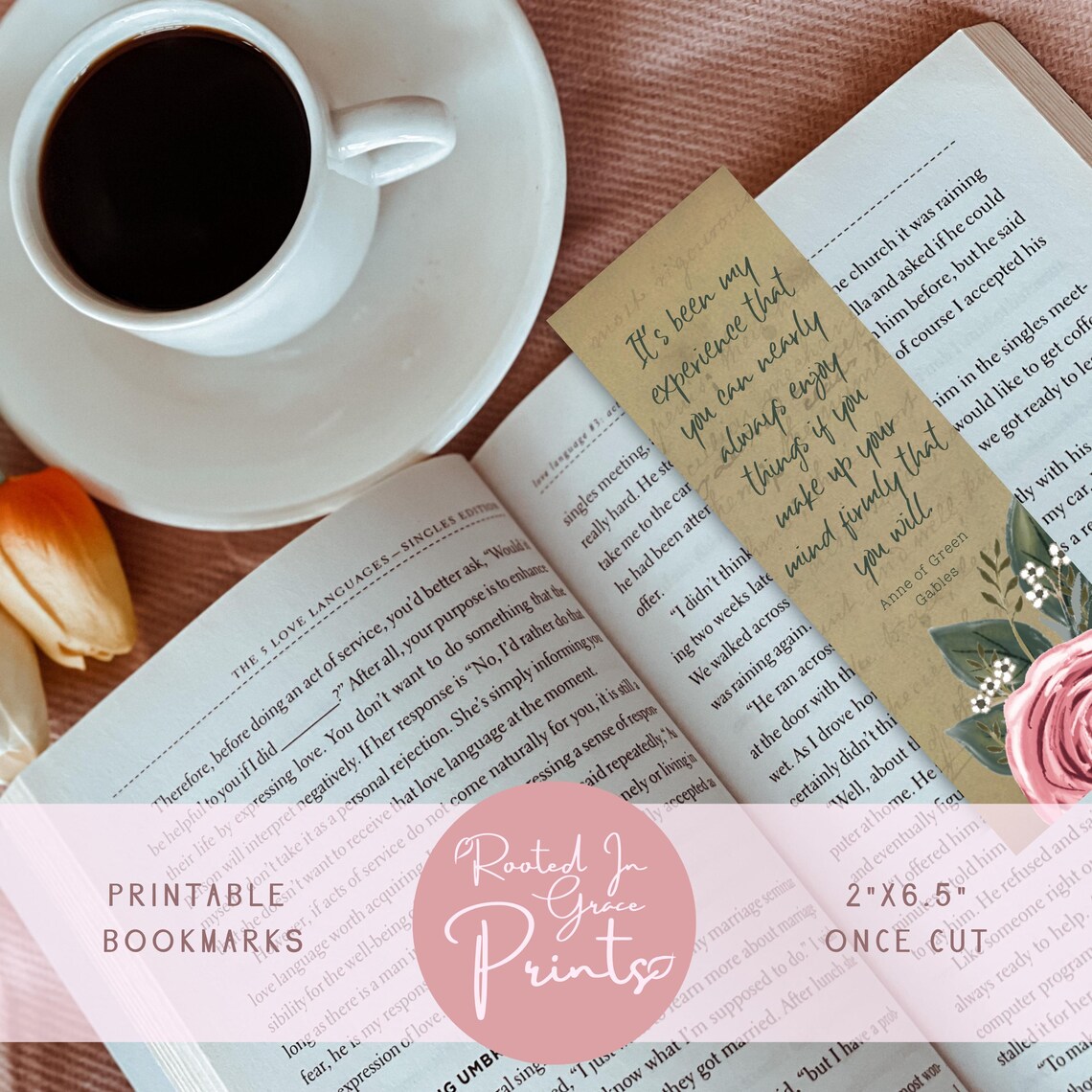 Anne of Green Gables Printable Bookmarks Anne Shirley Literary Classics ...