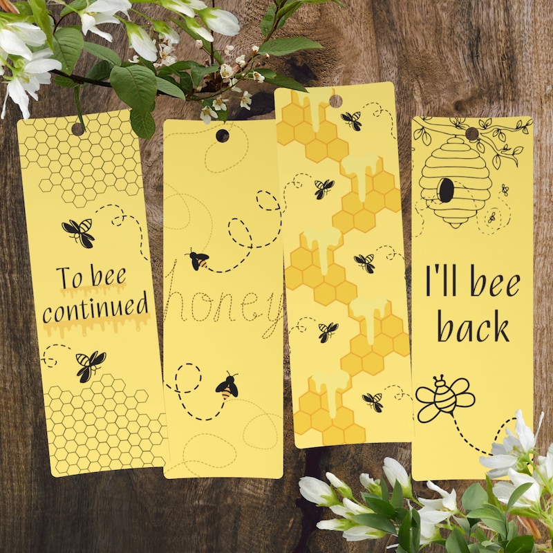 Printable Bee Book Marks - Etsy