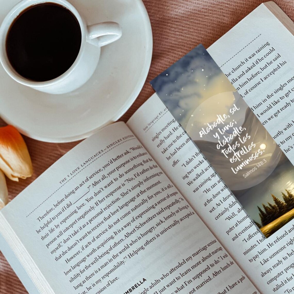 Spanish Bible Verse Printable Scripture Bookmarks Sun and Moon ...