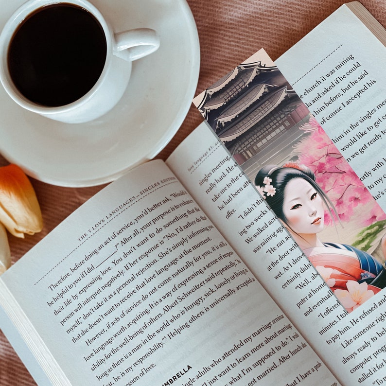 Sakura Japanese Watercolor Printable Bookmarks | Pagoda and Cherry ...