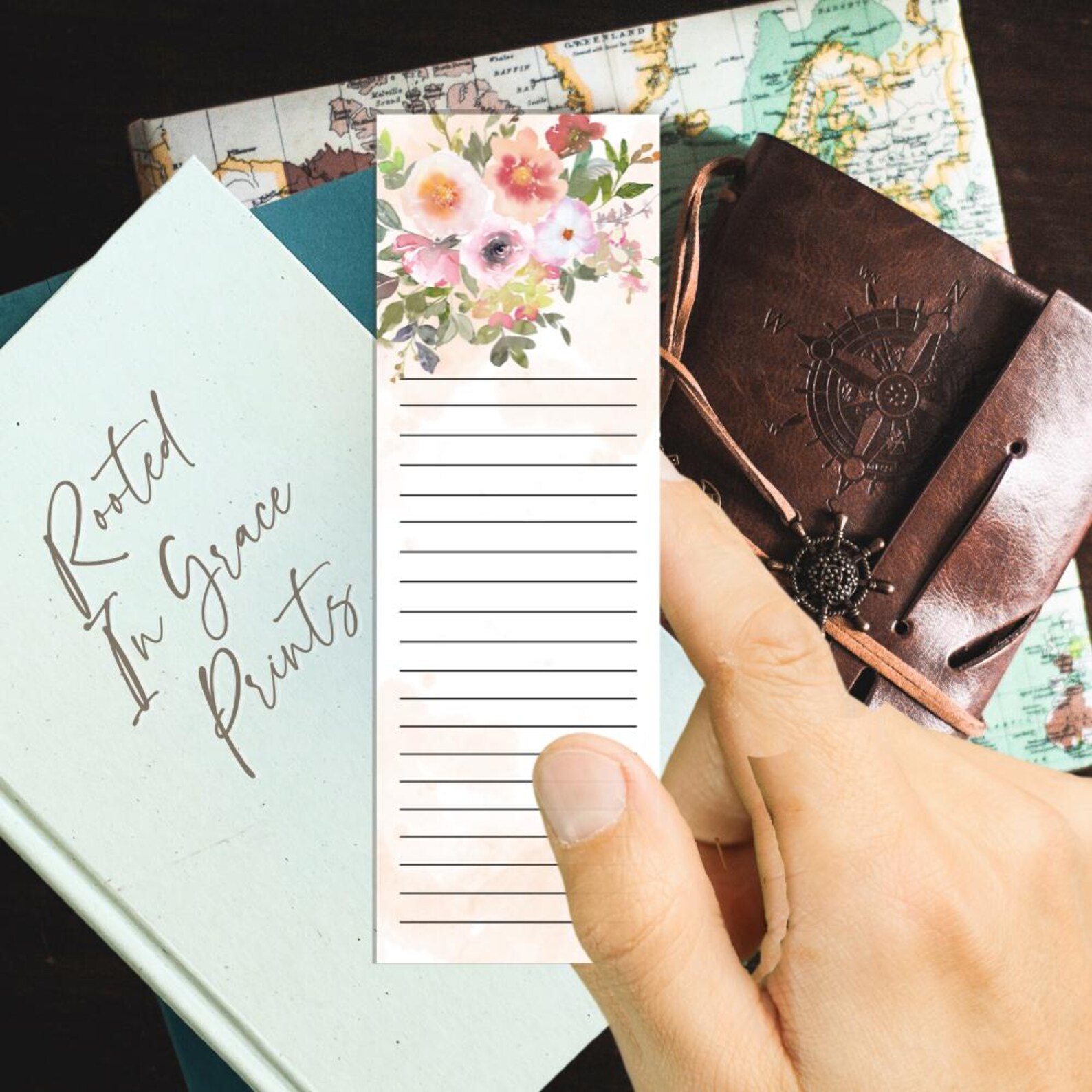 Stationary Bookmark Printable Lined Note Taking Bookmark Printable ...