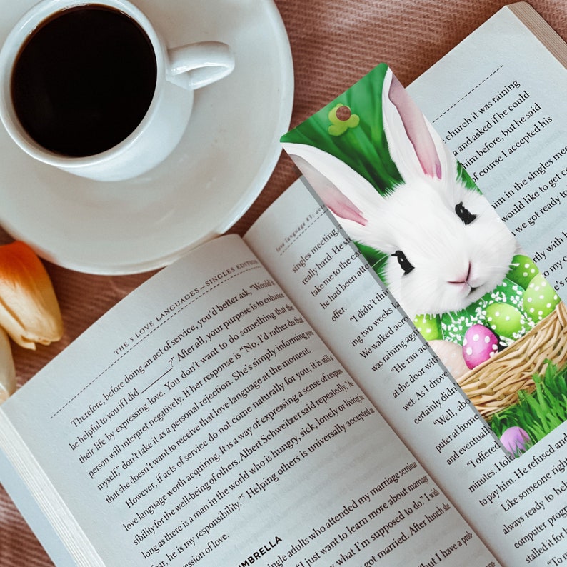Easter Bunny Printable Bookmarks Easter Eggs Bookmark Easter Printable ...