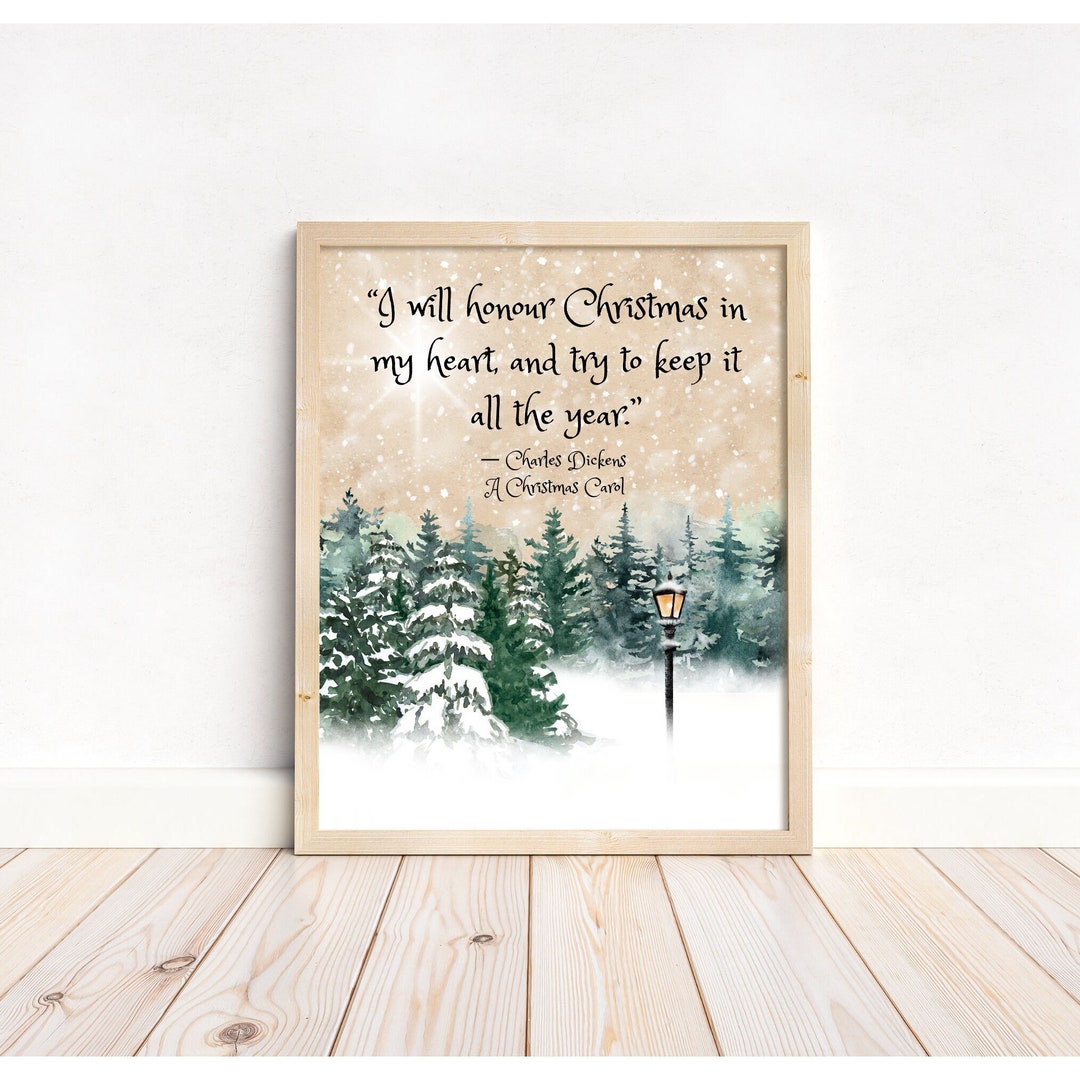 Charles Dickens A Christmas Carol Quote Printable Christmas Printable ...