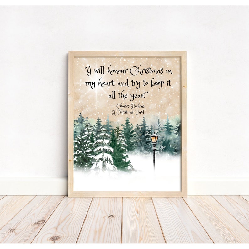 Charles Dickens A Christmas Carol Quote Printable Christmas Printable ...