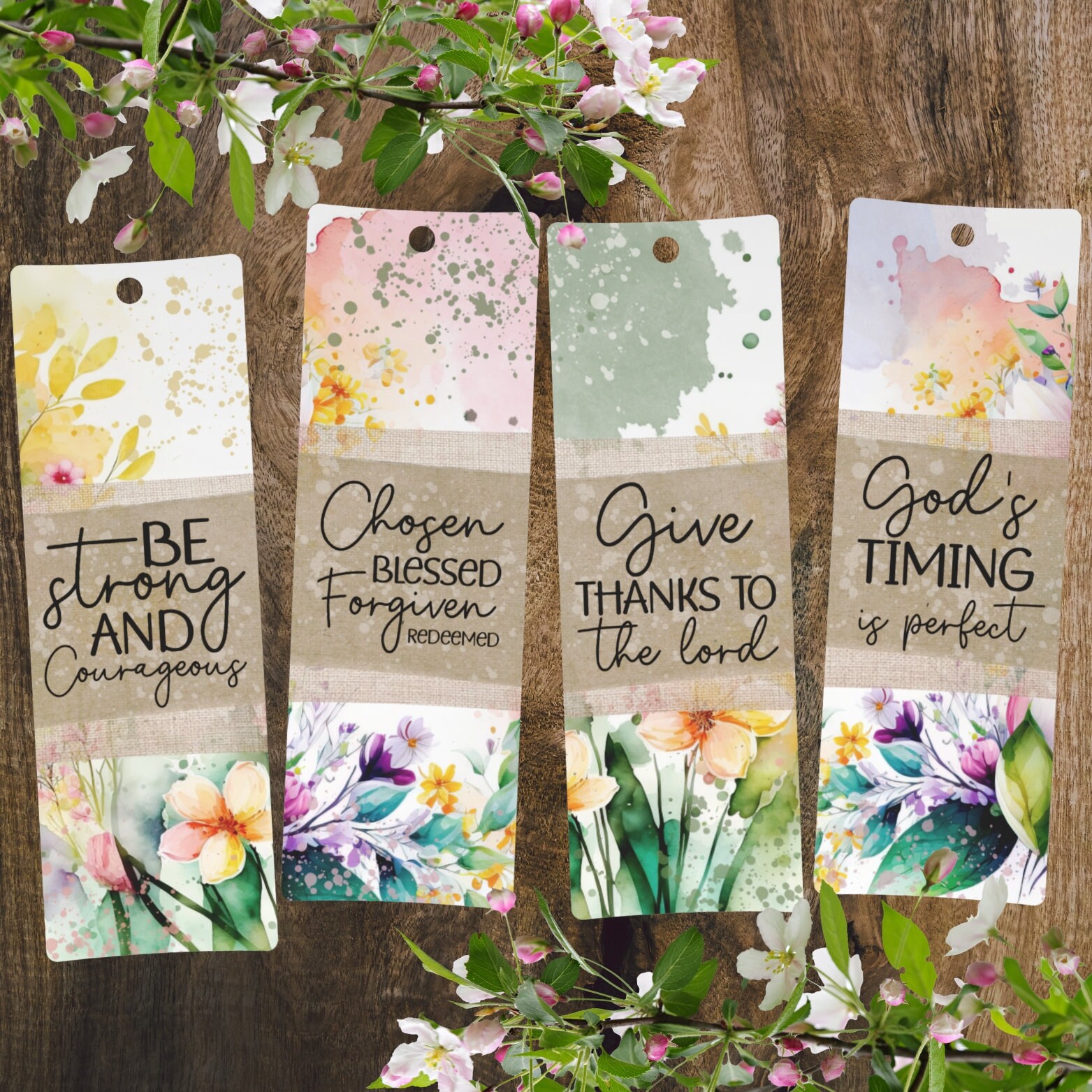 Christian Sayings, Printable Bookmarks, Be Strong and Courageous ...
