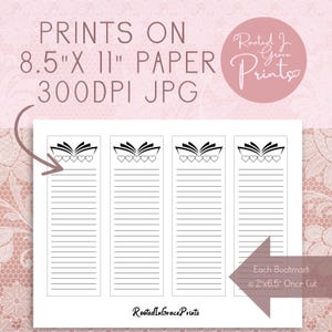 Book Review Bookmark Printable 5 Star Rating Reading Log Book Marker ...