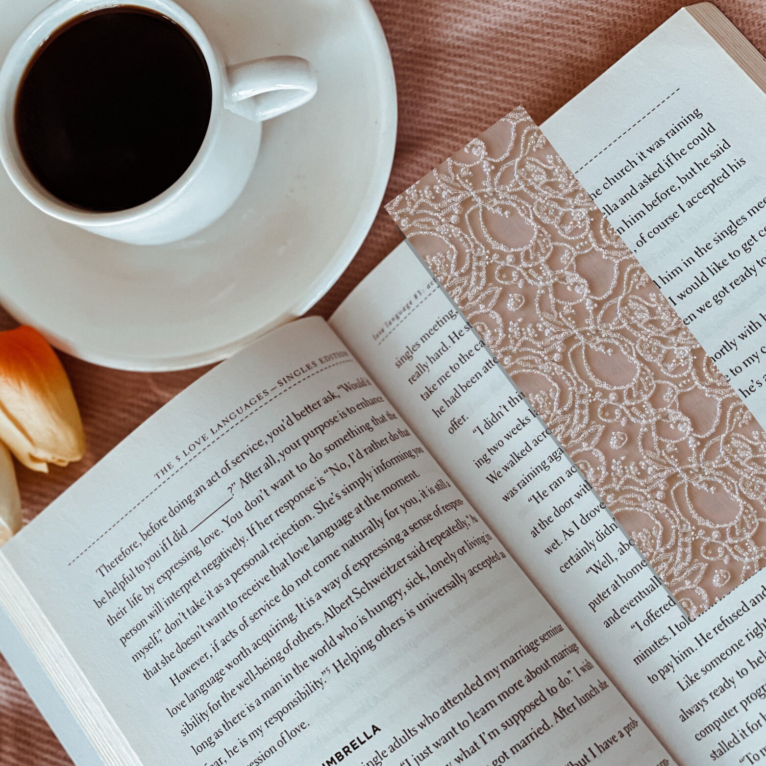 Flowers and Lace Bookmark Printable Elegant Printable Bookmarks Wedding ...