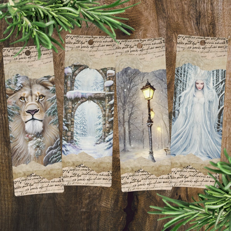 Winter Wonderland Bookmarks | Christmas Printable Bookmarks | Snow ...
