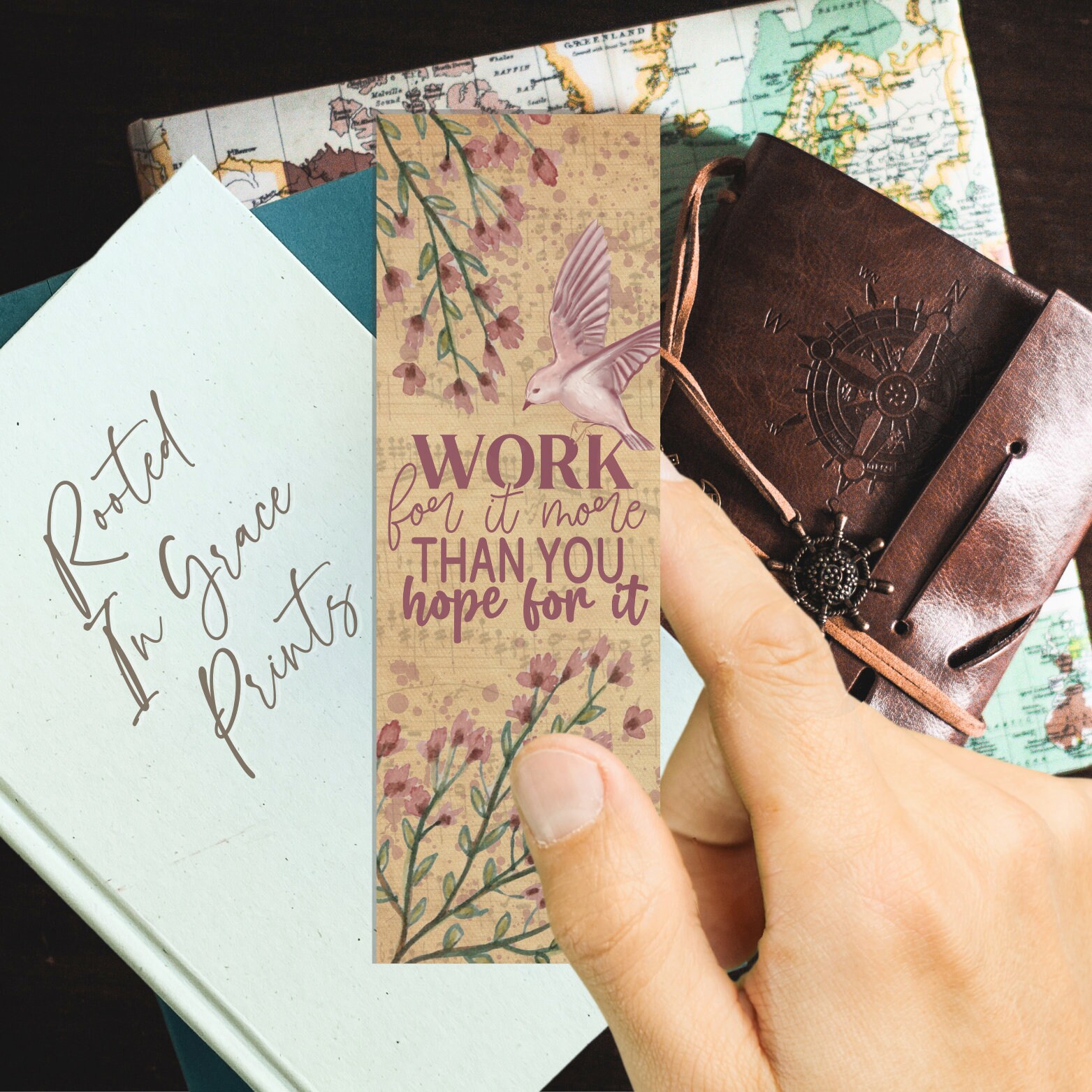 Printable Flower Collage Bookmarks Flower Bookmarks With - Etsy