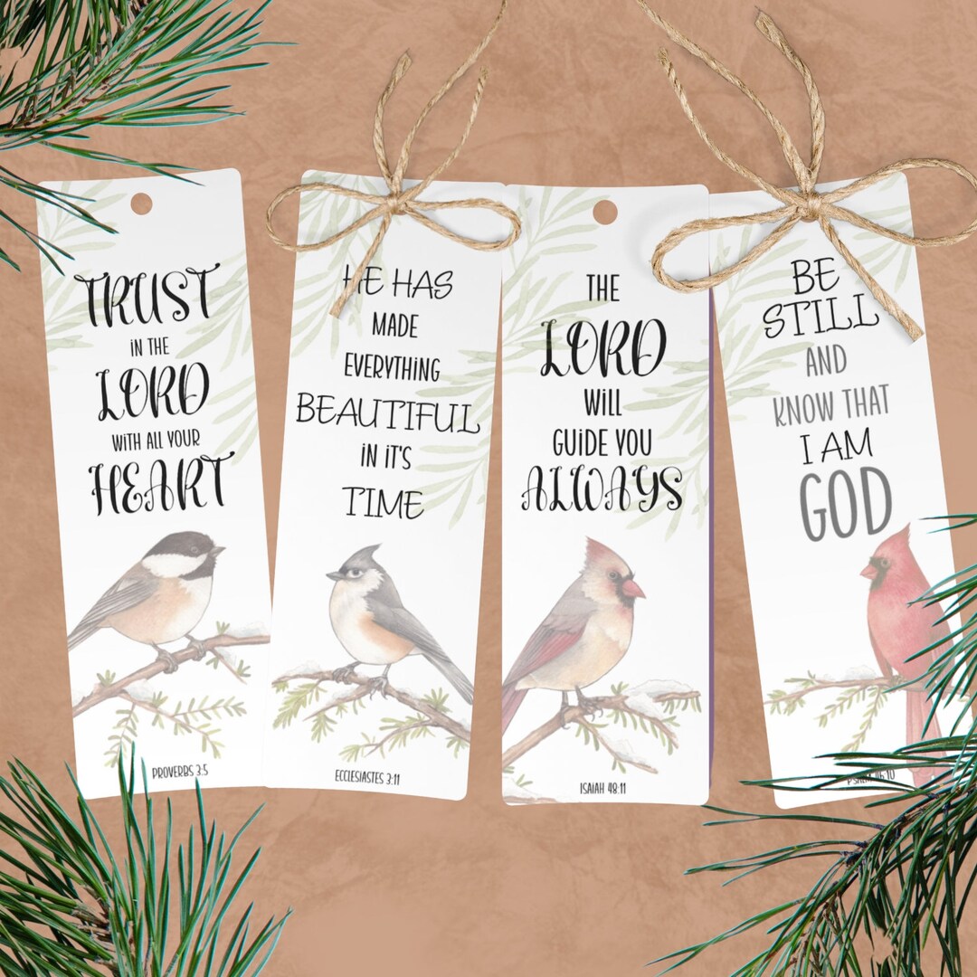 Printable Bible Verse Bookmarks Printable Bookmarks Christmas Bookmarks ...