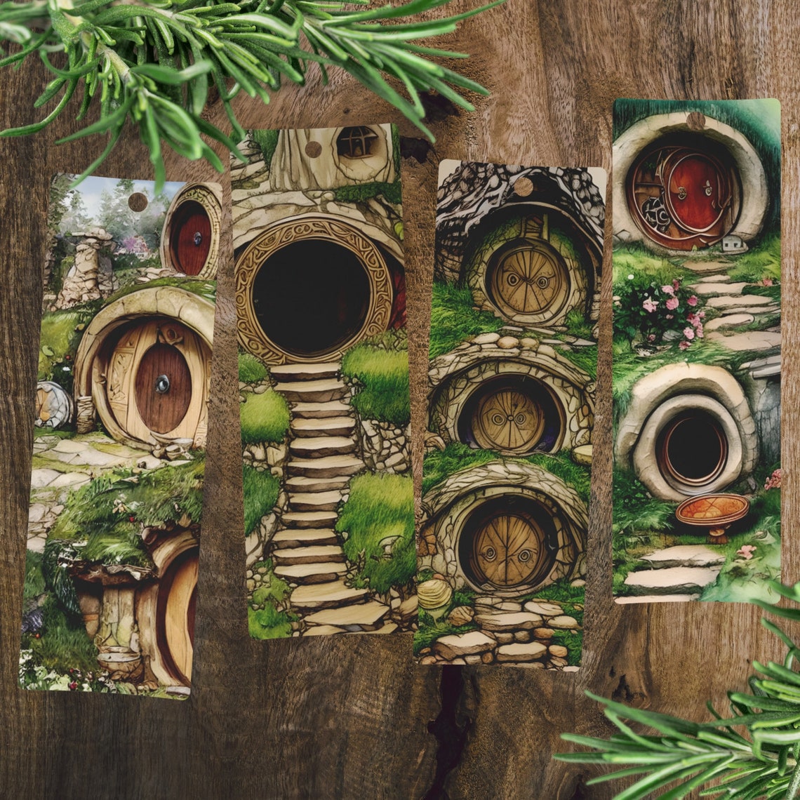Hobbit Home Printable Bookmarks Lord of the Rings J.R.R Tolkien Art ...