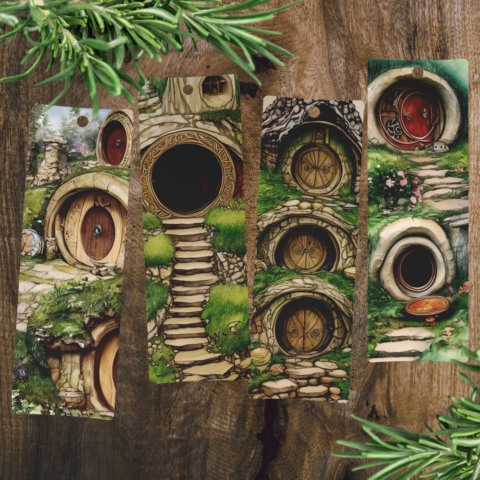 Hobbit Home Printable Bookmarks Lord of the Rings J.R.R Tolkien Art ...