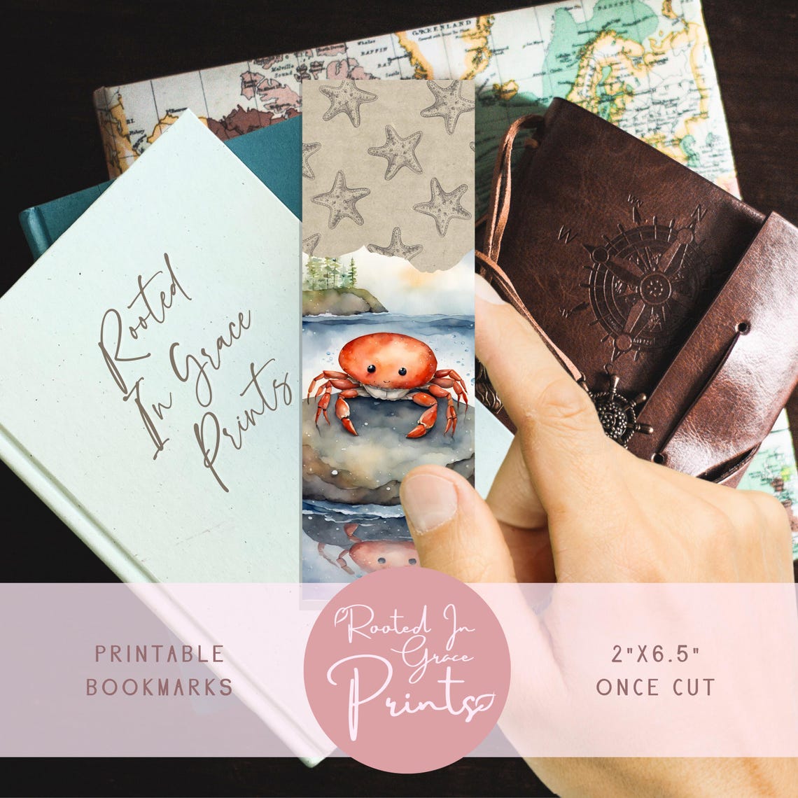 Cute Sea Creature Printable Bookmark Printable Sea Creature Cute ...