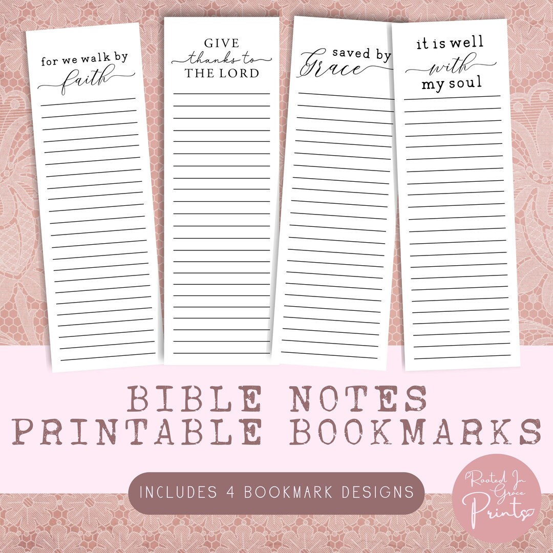 Bible Verse Bookmarks Christian Printable Bookmark for Bible Journaling ...