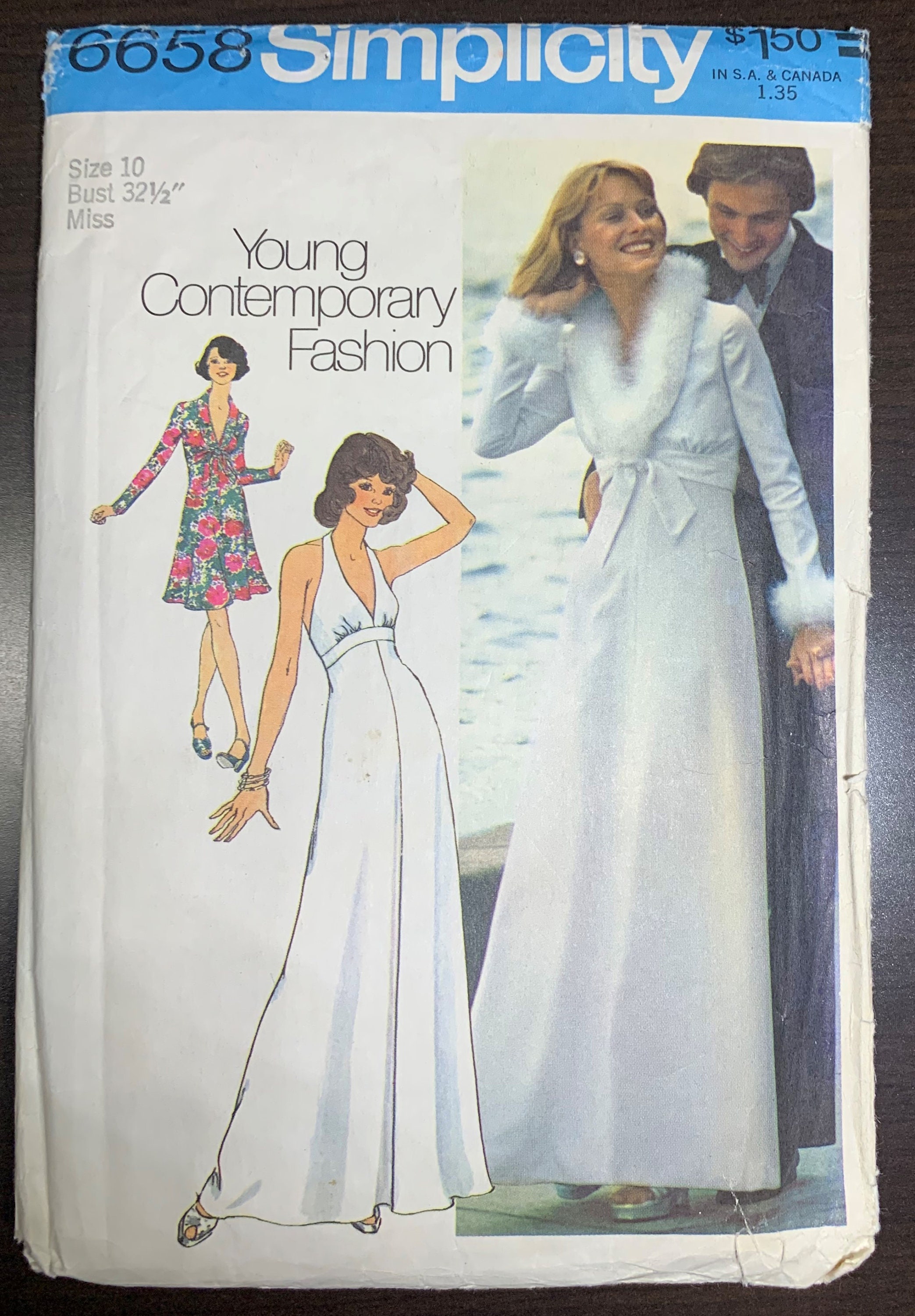1974 Simplicity 6658 Sewing Pattern Size 10, Bust 32 1/2 - Etsy