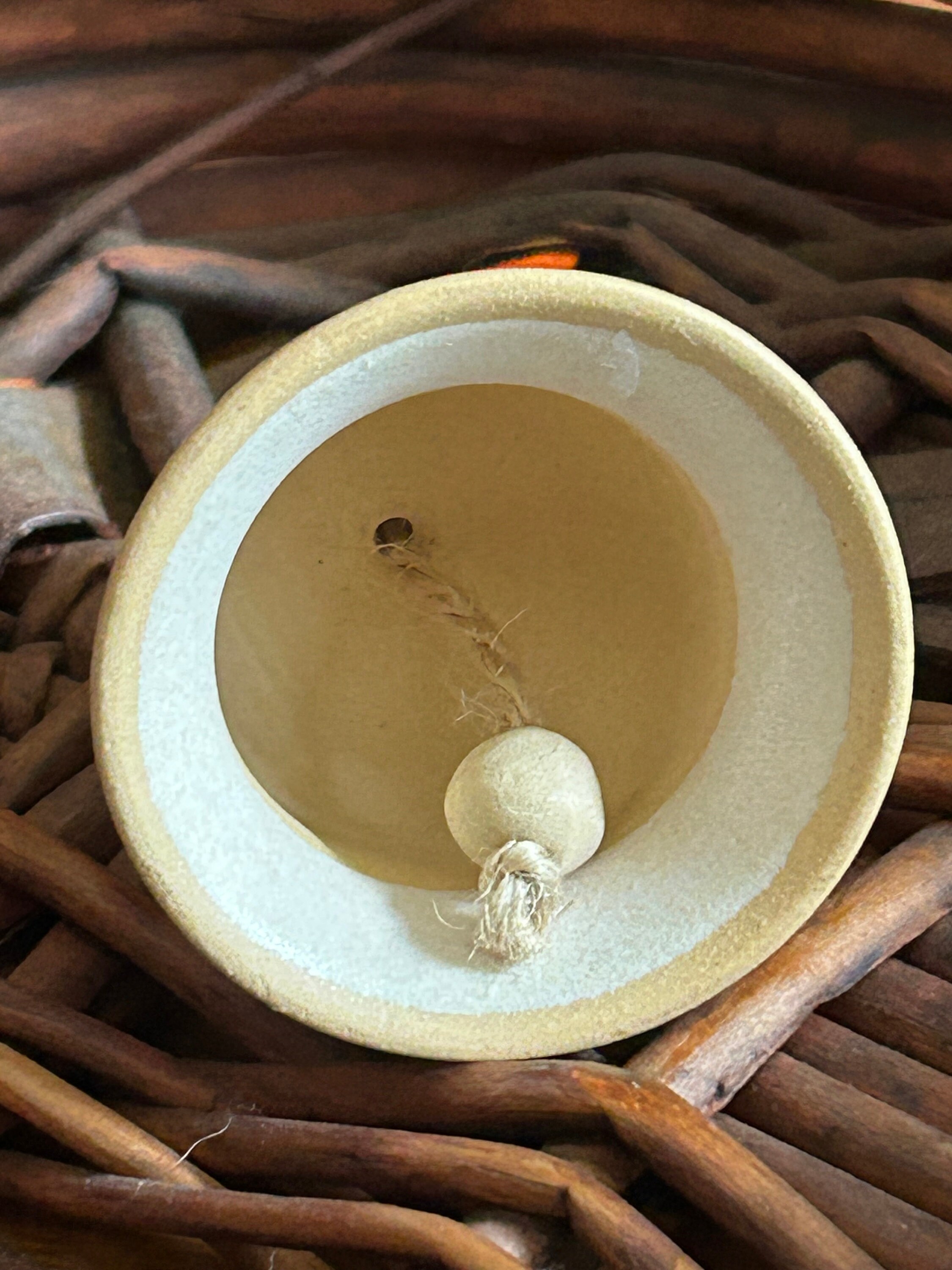 Etched Clay Pottery Bell - Etsy