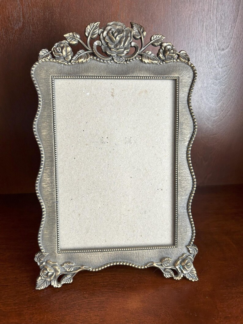 Pair of Brass Rose Frames - Etsy