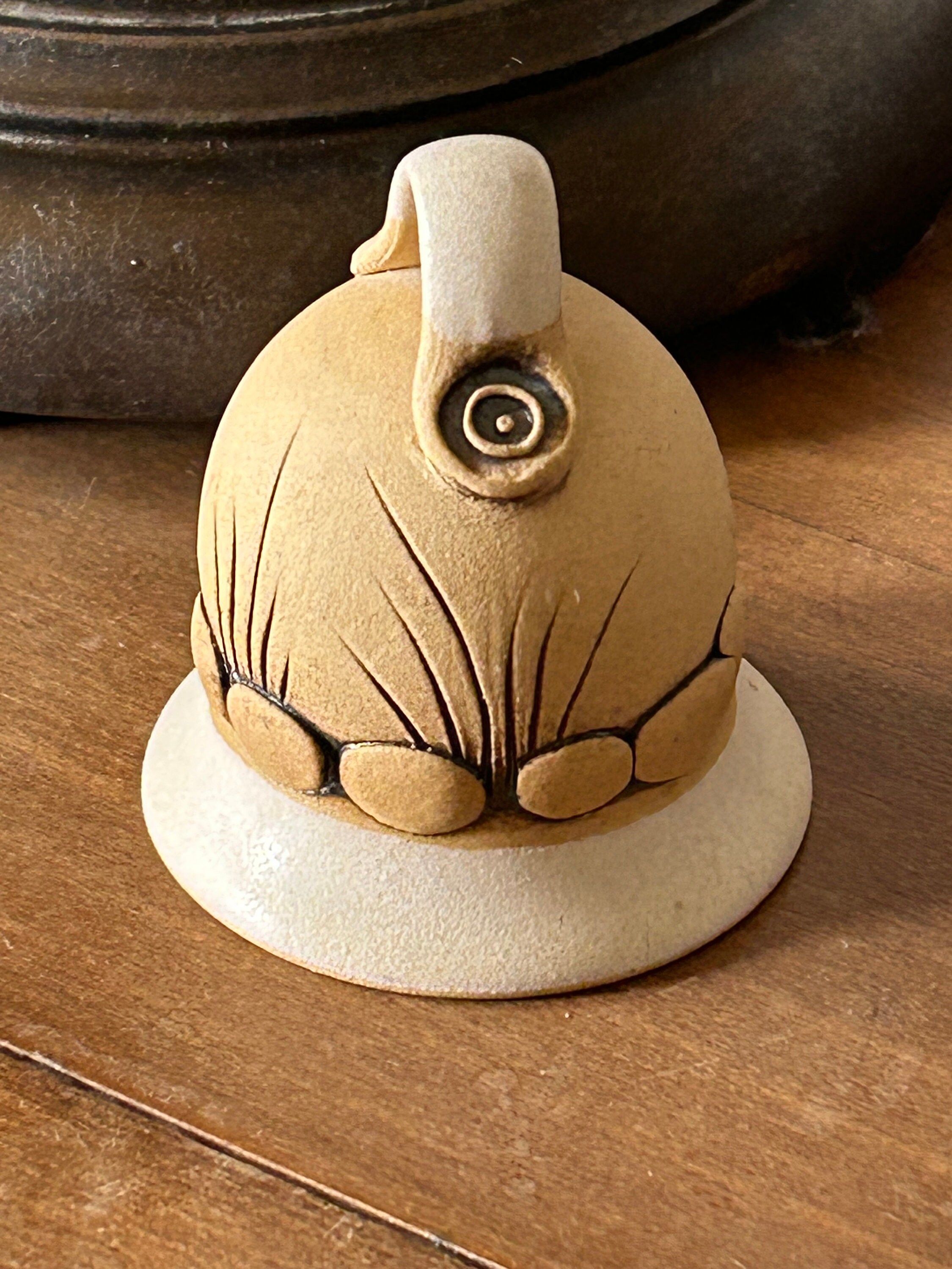 Etched Clay Pottery Bell - Etsy