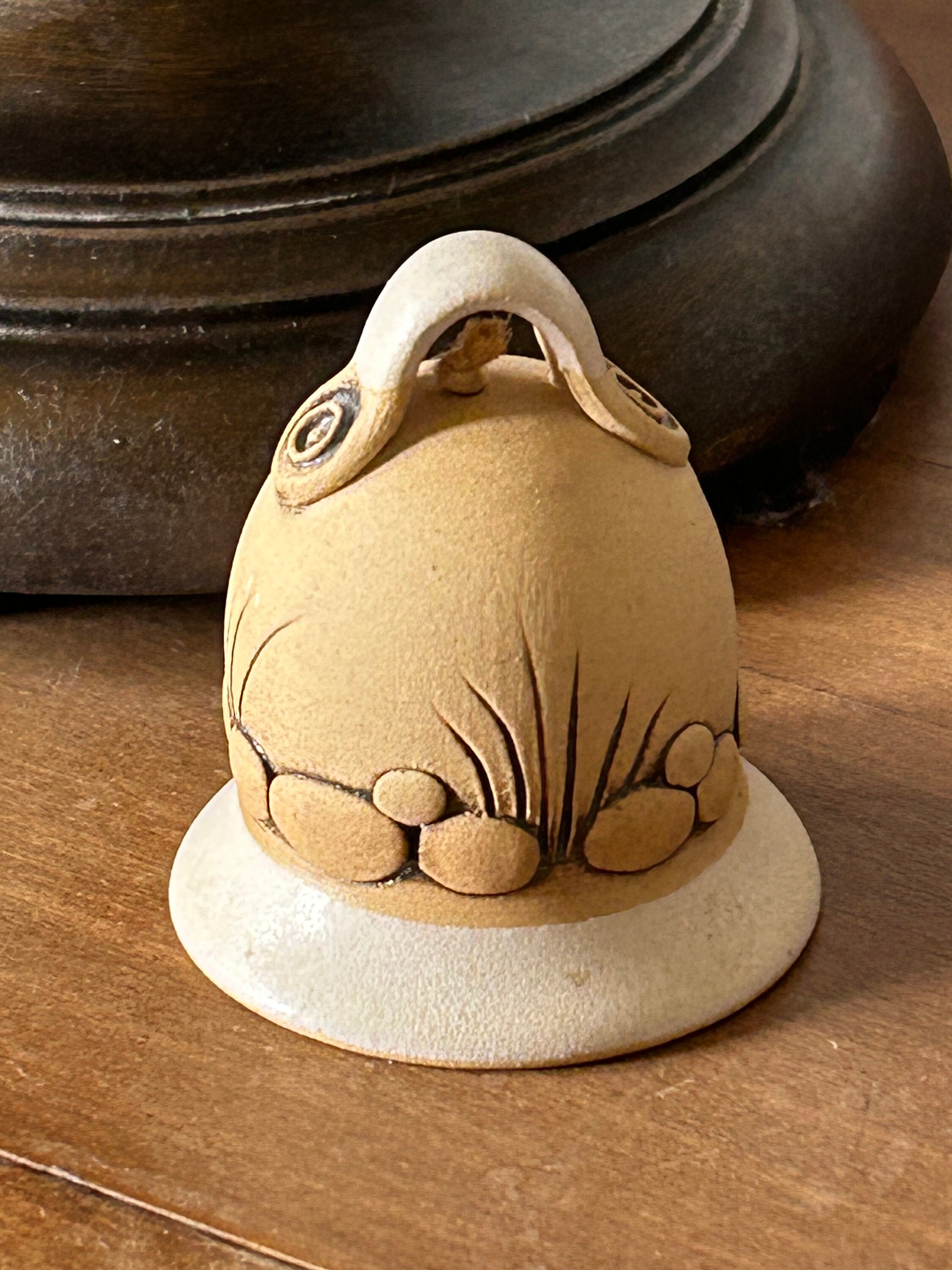 Etched Clay Pottery Bell - Etsy