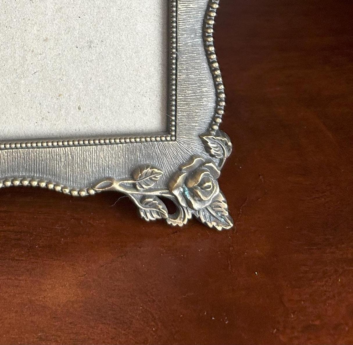 Pair of Brass Rose Frames - Etsy