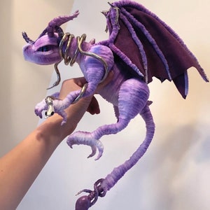 Pipe Cleaner Dragon DIY Kit & Tutorial, Chenille Stem, Dragon Doll ...