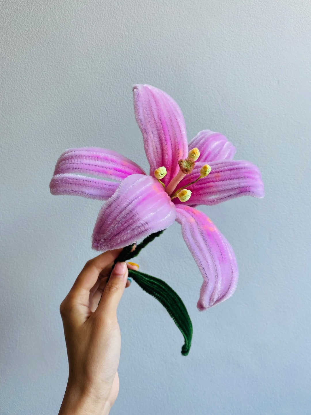 5 Pipe Cleaners Lily DIY Kits, 150pcs Extra Dense Chenille Stems(12 ...